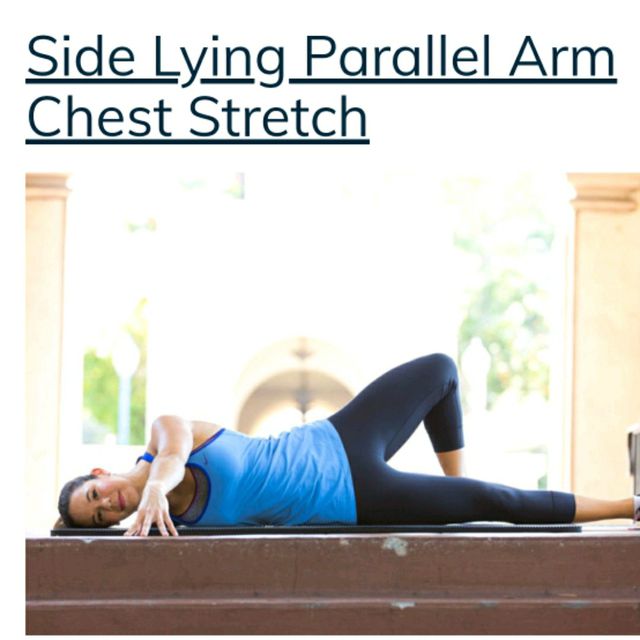 Side Lying Parallel Arm Chest Stretch - Exercise How-to - Workout ...