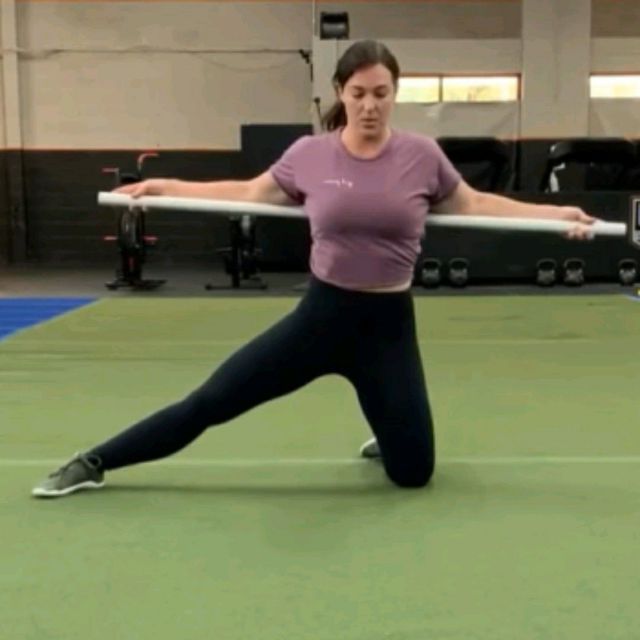 Kneeling groin + windmill (right) by Tanya P - Exercise How-to - Skimble
