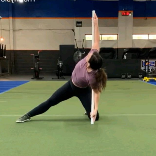 Kneeling groin + windmill (right) by Tanya P - Exercise How-to - Skimble