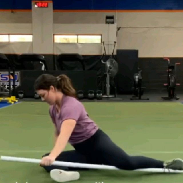 90/90 back leg pry up with pvc (left) by Tanya P - Exercise How-to ...