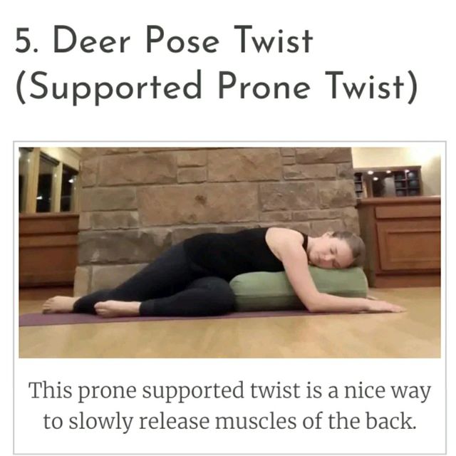 Deer Pose Twist (Supported Prone Twist) by Vincent H. - Exercise How-to ...