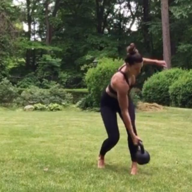 Offset Diagonal Lunge To clean Press by Rushfitness 💪🏽 - Exercise How ...