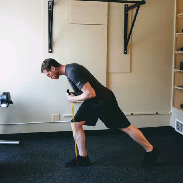 Toe Tap To Knee Up With Band - Exercise How-to - Skimble