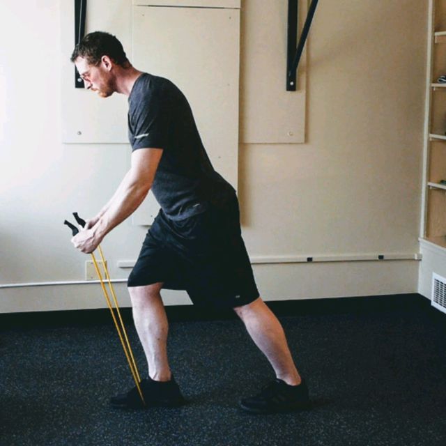 Band Reverse Fly, Staggered Stance Straight Rear Leg by Patrick9 M ...