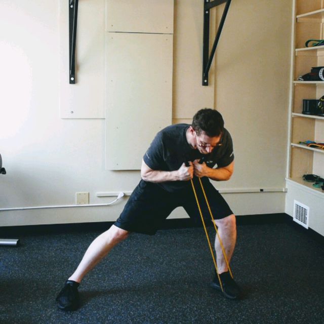 Band Side Split Squats por Patrick9 Morrisey - Ejercicio Cómo hacerlo ...