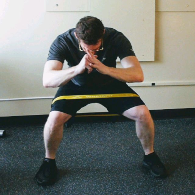 Band Squat Sidestep With Toe Tap by Patrick9 Morrisey - Exercise How-to ...