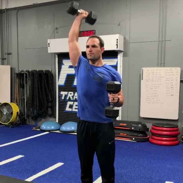 Iso Curl + Curl To Military Press - Exercise How-to - Workout Trainer ...