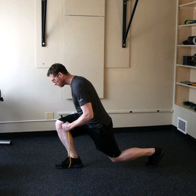 Band Reverse Lunge To Single Leg Bicep Curl by Patrick9 M. - Exercise ...
