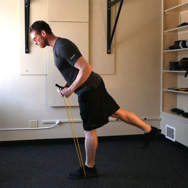 Band Toe Tap Leg Lift by Patrick9 Morrisey - Exercise How-to - Skimble
