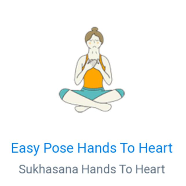 Easy Pose Hands To Heart by 𝔻𝕖𝕤𝕖𝕣𝕥 𝔽𝕠𝕩🦊 🌟 - Exercise How-to - Skimble