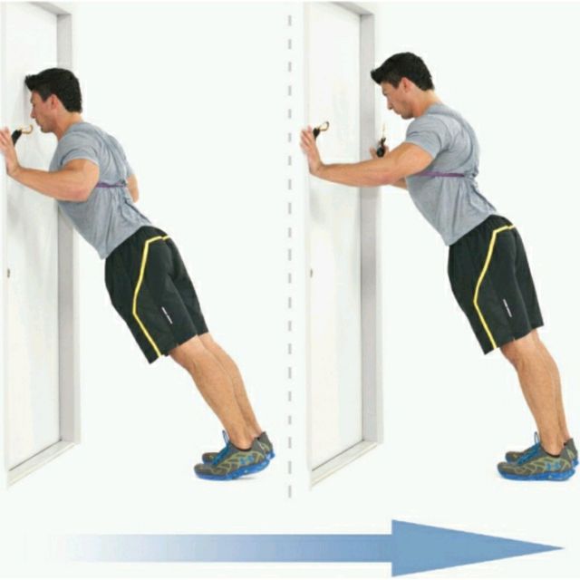 Door Pushup With Band by Patricie K - Exercise How-to - Skimble