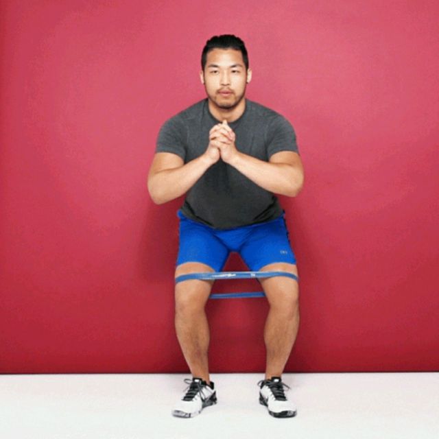 Banded Lateral Walk - Exercise How-to - Workout Trainer by Skimble