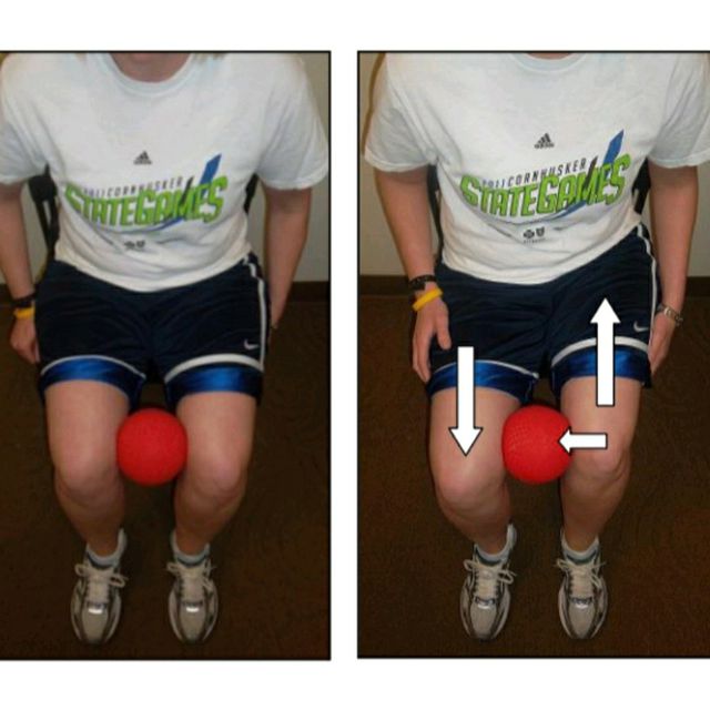 Prepare For SUPINE ADDUCTOR PULL BACK WITH KNEE SQUEEZE FOR 5 BREATHS ...