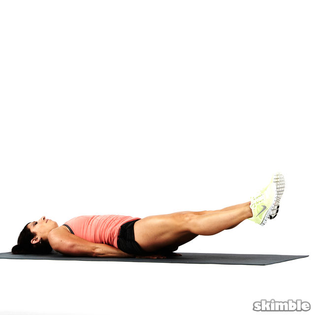Lying Leg Figure Eights - Exercise How-to - Workout Trainer by Skimble
