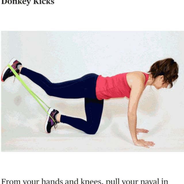 Donkey Kicks - Exercise How-to - Workout Trainer by Skimble