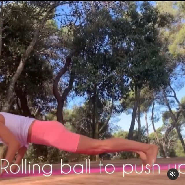 Rolling Ball To Push Up - Exercise How-to - Skimble