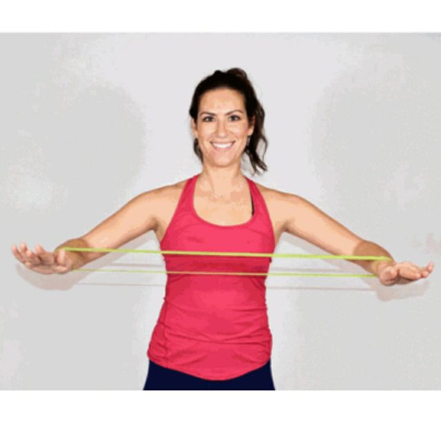 Shoulder Side Raise with Band by Patrick B. - Exercise How-to - Skimble