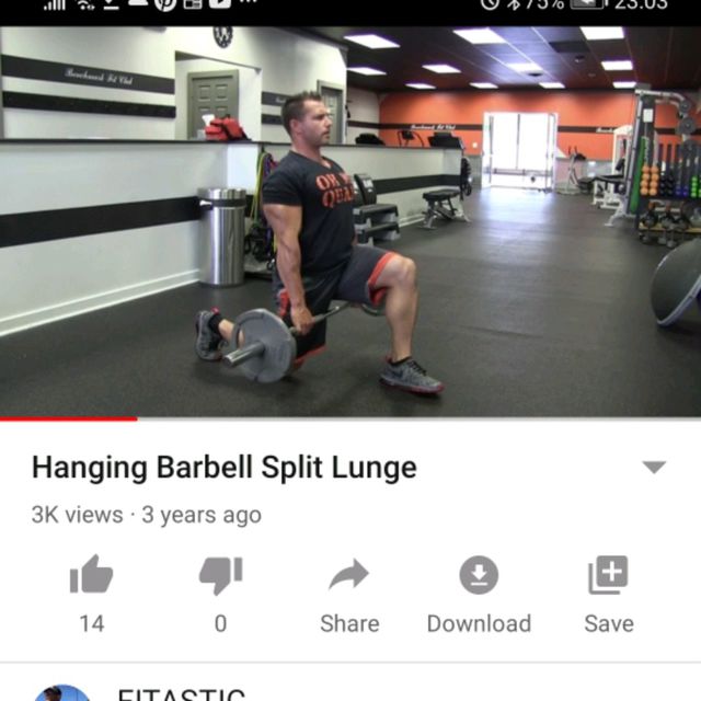 Barbell Split Lunge by Blissed Out Baker -plant Based Chef - Exercise ...