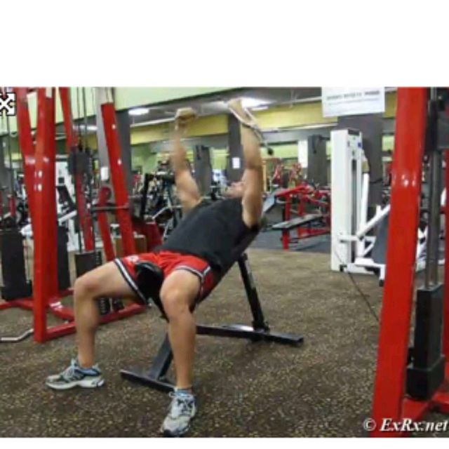 Cable Incline Fly - Exercise How-to - Workout Trainer by Skimble