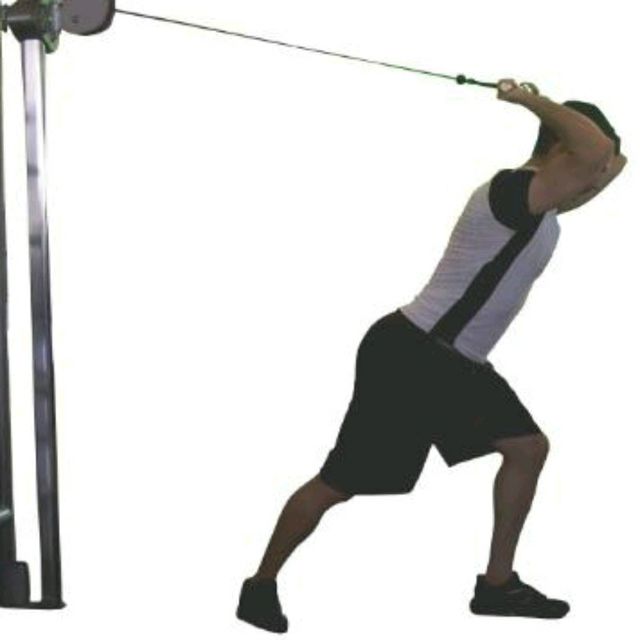 Cable overhead triceps extension - Exercise How-to - Workout Trainer by ...