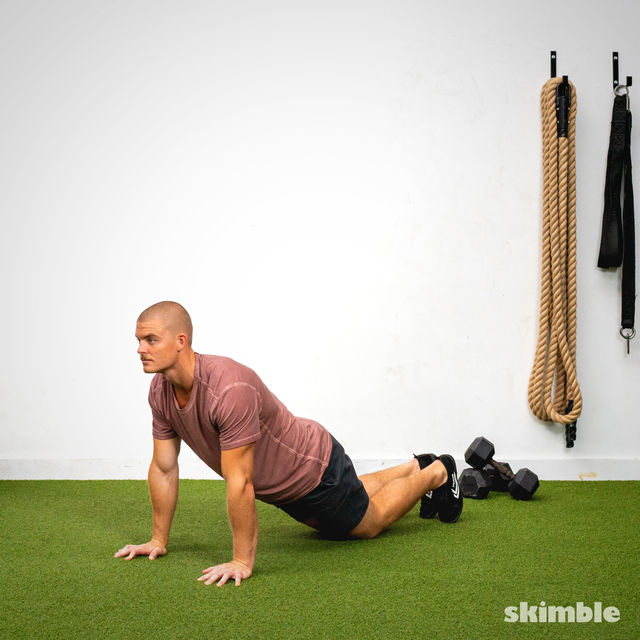 Kneeling Spiderman - Exercise How-to - Workout Trainer by Skimble