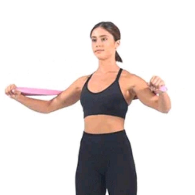 Banded Chest Press by Tanya M - Exercise How-to - Skimble
