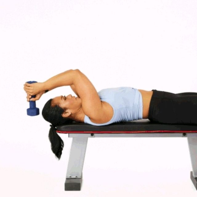 Skullcrusher Tricep Press - Exercise How-to - Workout Trainer by Skimble