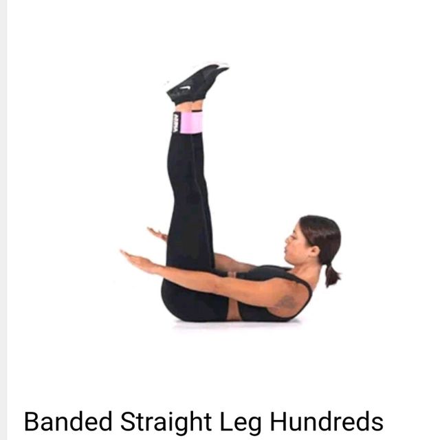 Banded Straight Leg Hundreds by Tanya M. - Exercise How-to - Skimble