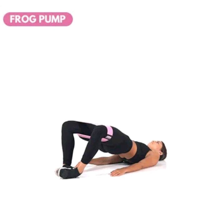 Frog Glute Bridge Circuit - Exercise How-to - Workout Trainer by Skimble