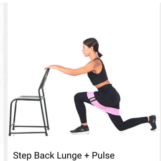 Step Back Lunge + Pulse by Tanya M. - Exercise How-to - Skimble