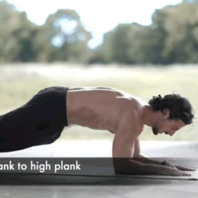 Low Plank To High Plank - Exercise How-to - Workout Trainer by Skimble