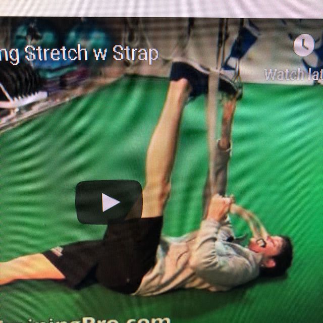 Hamstring Stretch With Strap by Yves P. - Exercise How-to - Skimble