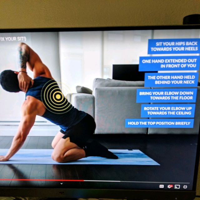 Thoracic Rotation - Exercise How-to - Workout Trainer by Skimble