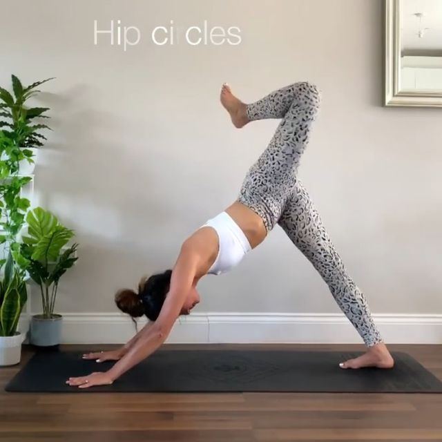 3 Legged Dog. Open Hips. Hip Circles. Forward Low Lunge. Lean Back To ...