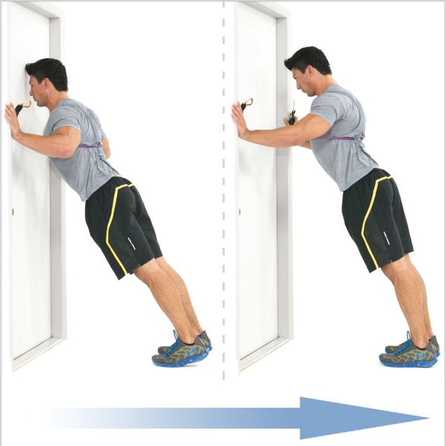 Door Push Up With Tube Bands by Mz Coffee - Exercise How-to - Skimble