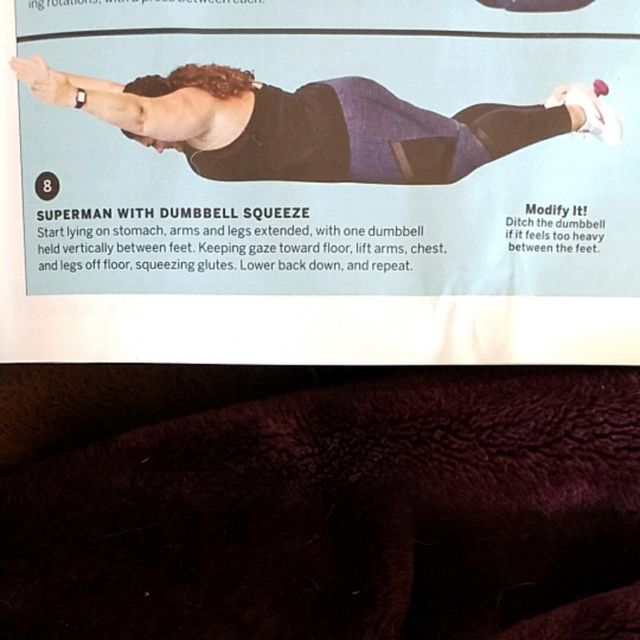 Superman With Dumbbell Squeeze by Snj Construction - Exercise How-to ...