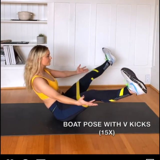 Boat Pose To V Kicks by Rushfitness 💪🏽 - Exercise How-to - Skimble