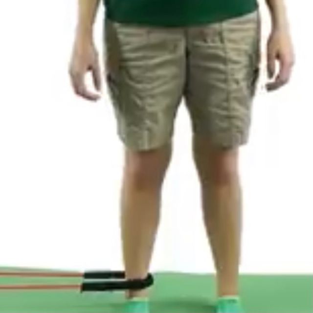 Standing Banded R Leg Adduction - Exercise How-to - Workout Trainer by ...
