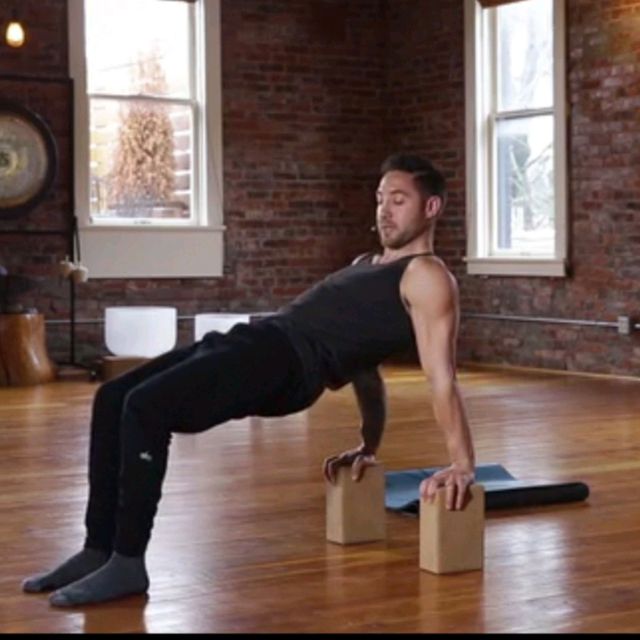Sliding From Plank With Hands On Blocks To Table Pose by Alex 🌊 ...
