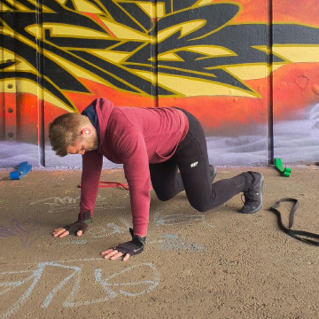 Bear Crawl Hold - Exercise How-to - Workout Trainer by Skimble