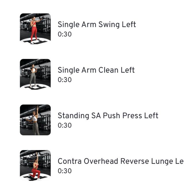 Single Swing Clean Push Press To Reverse Lunge - Exercise How-to ...