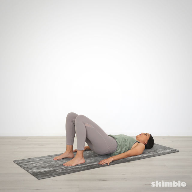 Pelvic Tilt Bridge - Exercise How-to - Workout Trainer by Skimble