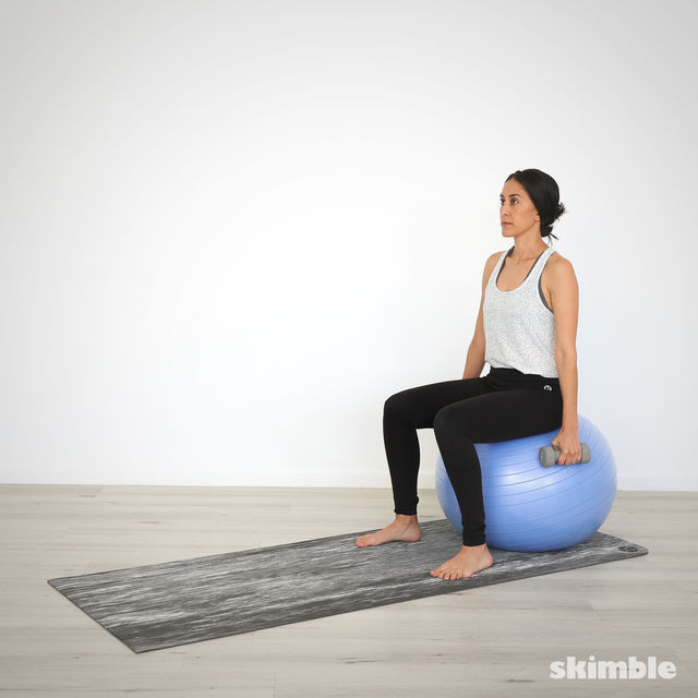 Full Body Dumbbell and Ball - Free Arm Workout by Patrick A. - Skimble