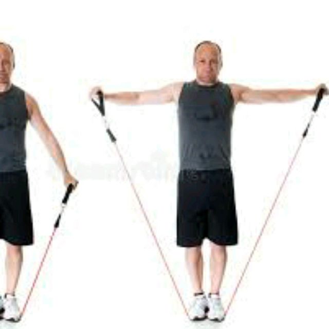 Bands Standing SHOULDER Raise SIDE by Josh Malone - Exercise How-to ...