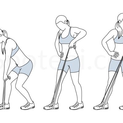 Band Lawnmower Right by Luna Collacchi - Exercise How-to - Skimble