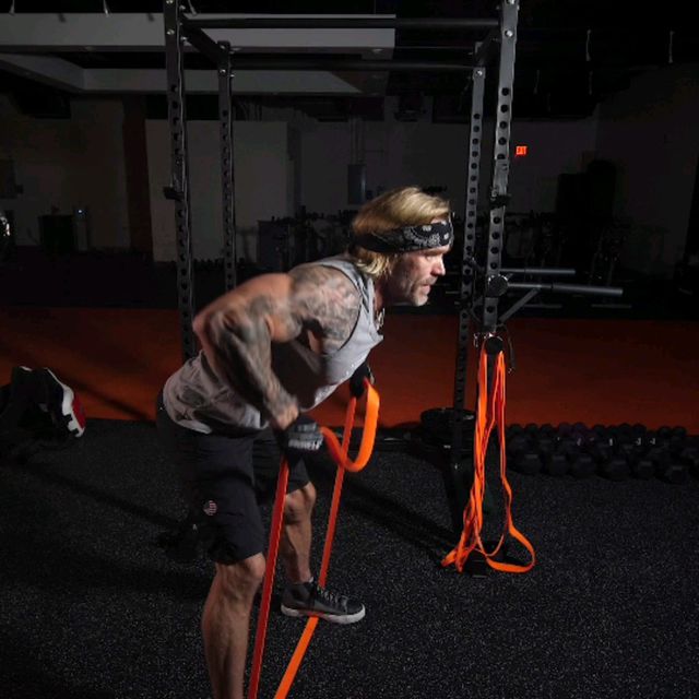 Bent Over High Rows With Bands - Exercise How-to - Workout Trainer by ...