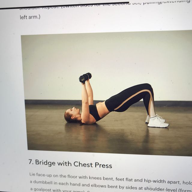 Bridge With Chest Press by Scott Lorimer - Exercise How-to - Skimble