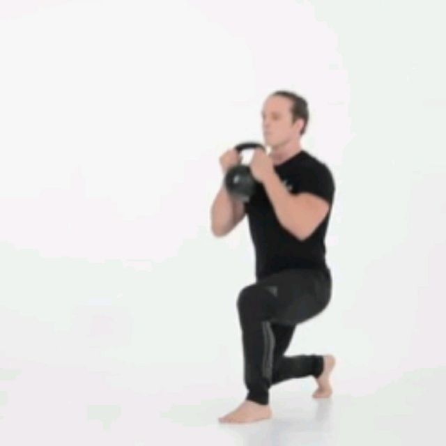 Kettlebell Walking Lunge by Brittany D. - Exercise How-to - Skimble