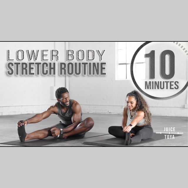 10 Minute Lower Body Stretch Routine (For Tight Hamstrings & Hip ...