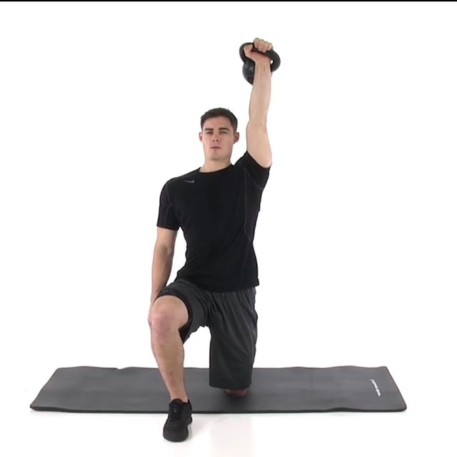Half Kneeling Left Shoulder KB Press by Brian Fallon - Exercise How-to ...